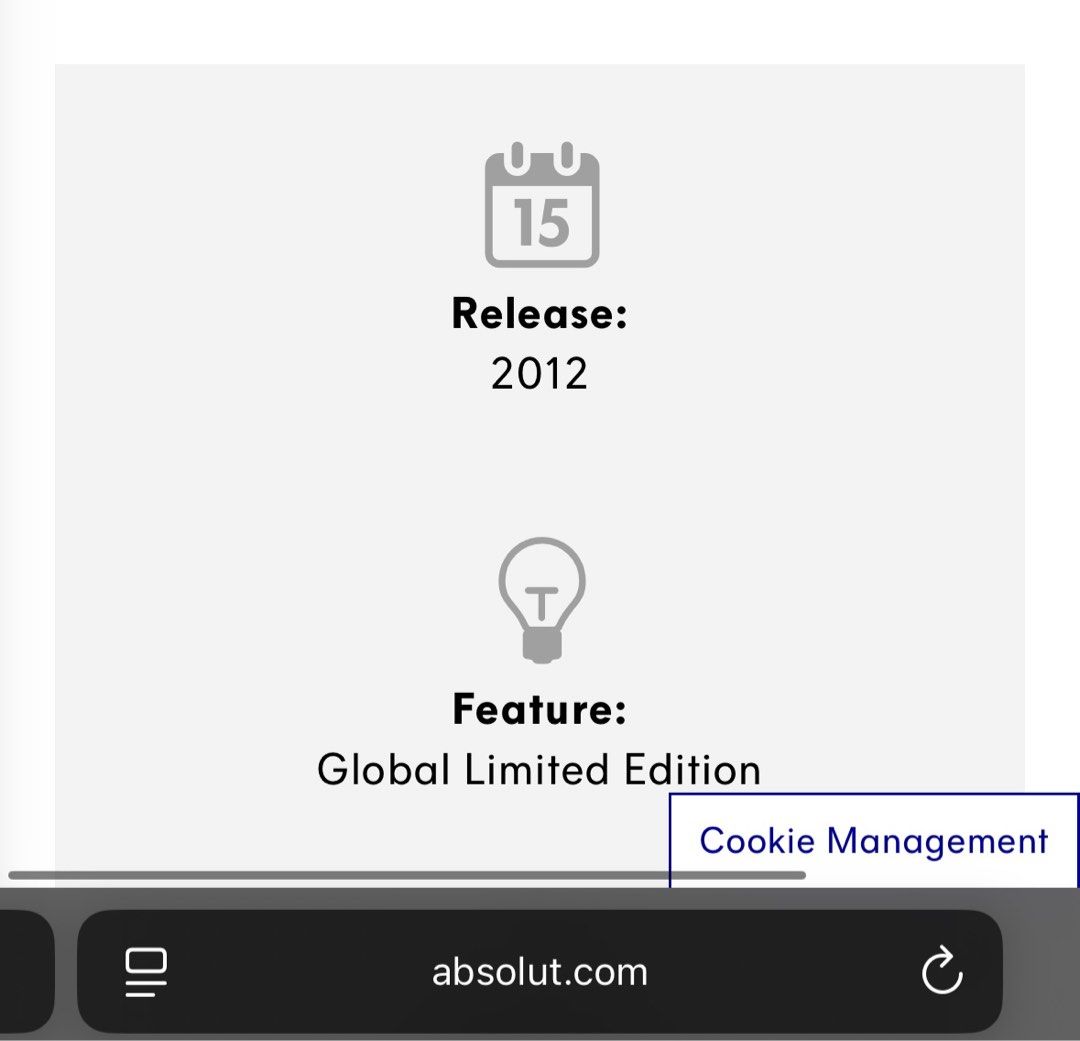 Absolut Unique Vodka - Limited Edition, Food & Drinks, Alcoholic ...