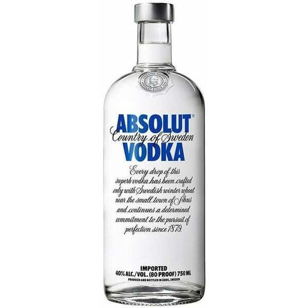 Absolut Vodka 1.0Liter, Food & Drinks, Alcoholic Beverages on Carousell
