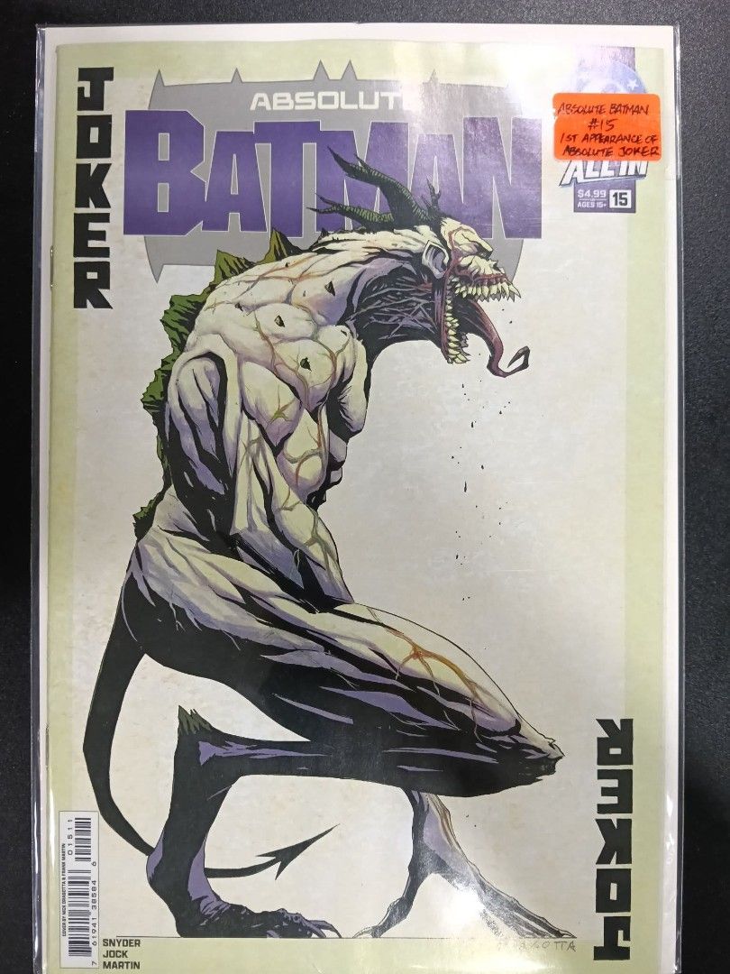 Absolute Batman #15 Joker Variant Comic Book, Hobbies & Toys, Books ...