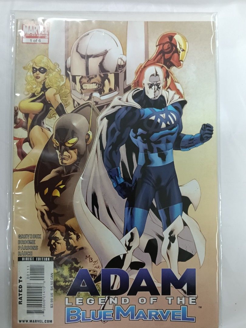 Adam: Legend of the Blue Marvel #1 Comic Book, Hobbies & Toys, Books ...