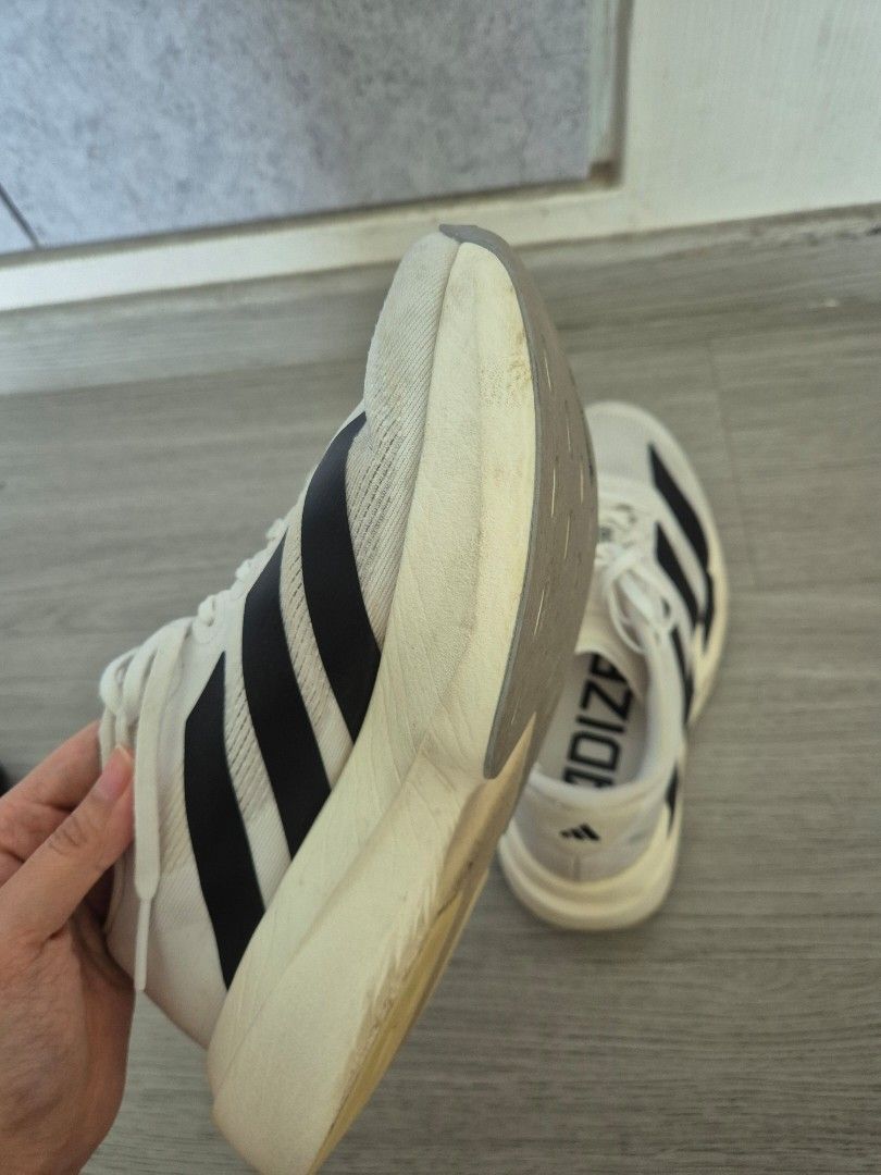 Adidas Adizero Running Shoes - White, Women's Fashion, Footwear ...