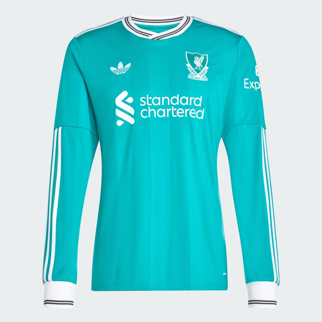 Adidas Liverpool FC 2025/26 Long Sleeve Third Kit, Men's Fashion ...