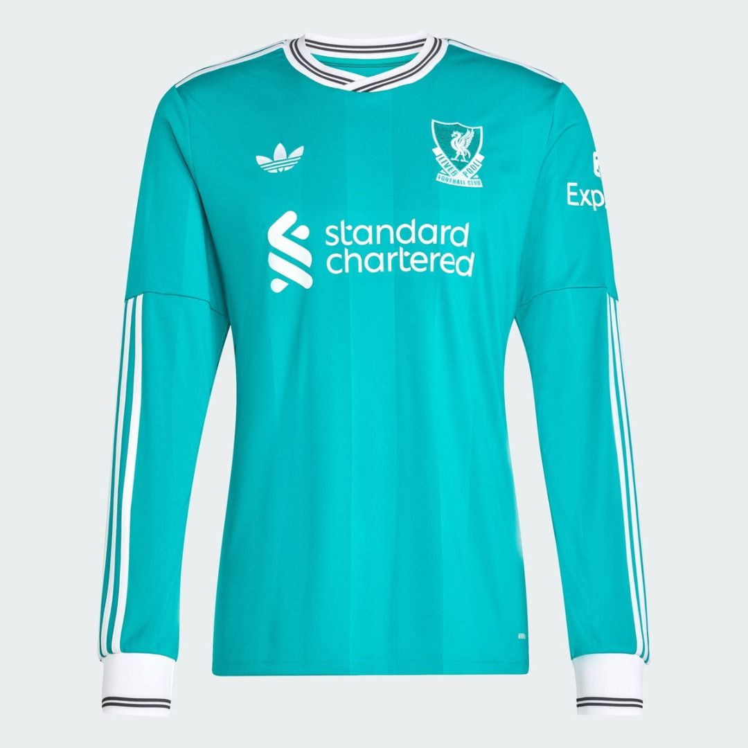 Adidas Liverpool FC 2025/26 Long Sleeve Third Kit, Men's Fashion ...