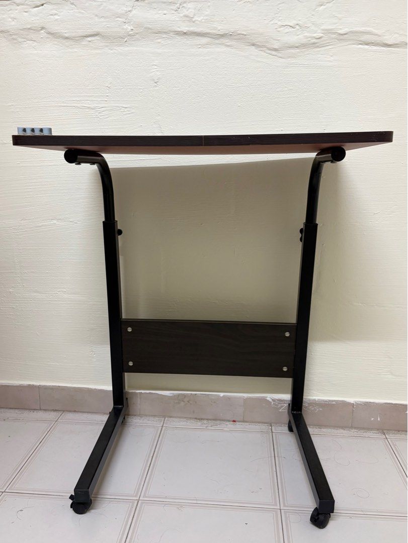 Adjustable Laptop Table with Wheels, Furniture & Home Living, Furniture ...