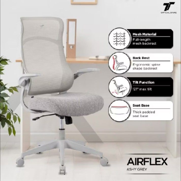 Airflex Ergonomic Office Chair - Multiple Colors, Furniture & Home ...