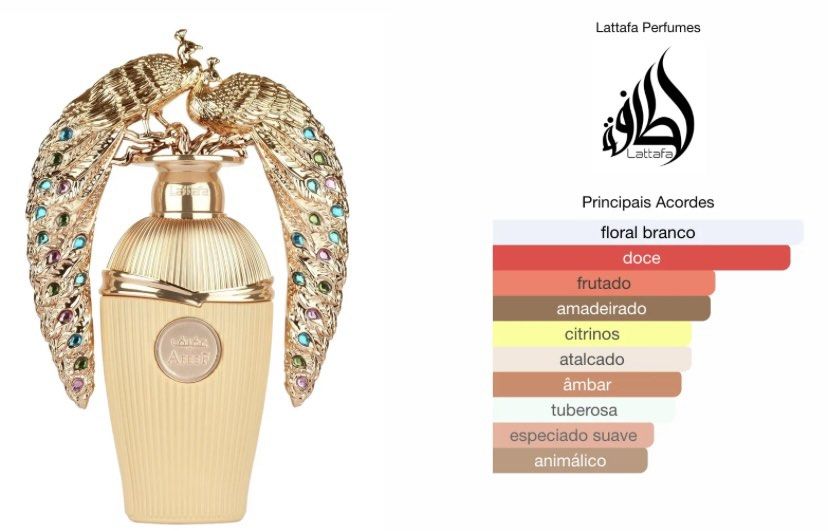 Ajmal Anyeera Perfume - Gold Peacock Design, Beauty & Personal Care ...