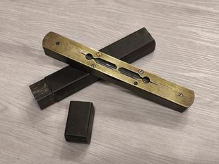 Antique Spirit Bubble Level Victorian Vintage Wood Brass Tool with ...