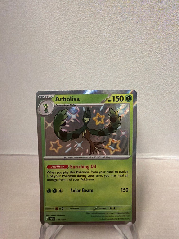 Arboliva Baby Shiny #104/091 - Paldean Fates, Hobbies & Toys, Toys ...