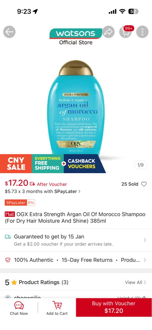 Argan Oil of Morocco Shampoo Extra Strength, Beauty & Personal Care ...