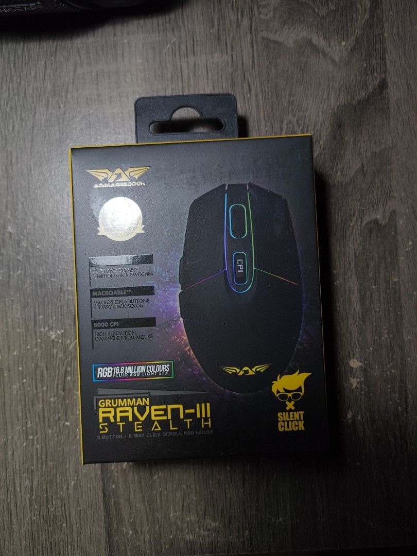 Armaggeddon Grumman Raven-III Stealth gaming mouse, Computers & Tech ...