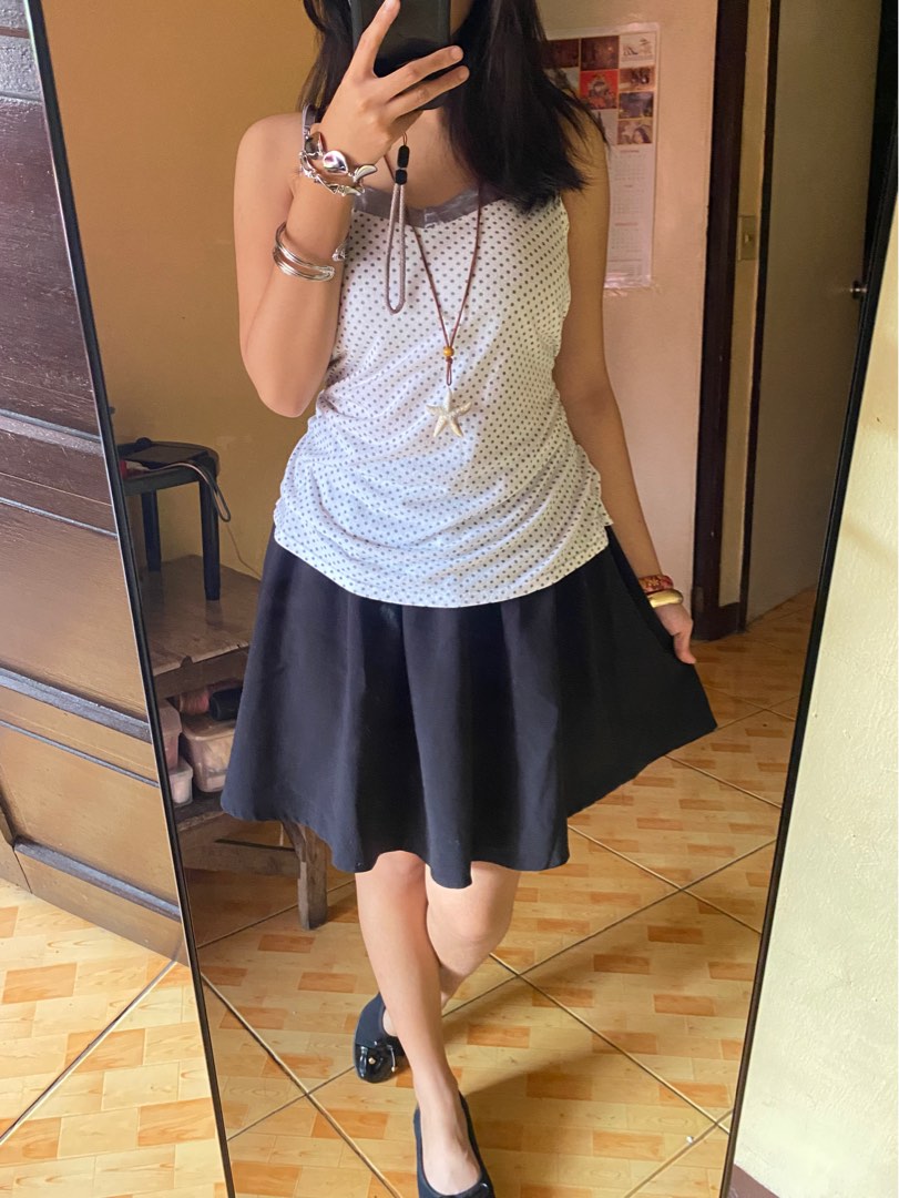 ARTHUR Black pleated garterize sporty mini skirt made in korea y2k cute ...