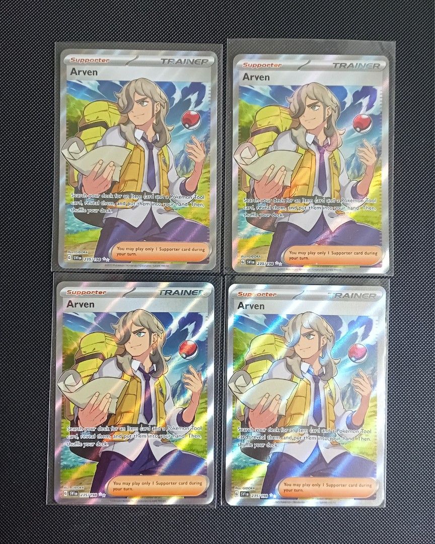 Arven Trainer Full Art Pokemon Pokémon Cards, Hobbies & Toys, Toys ...