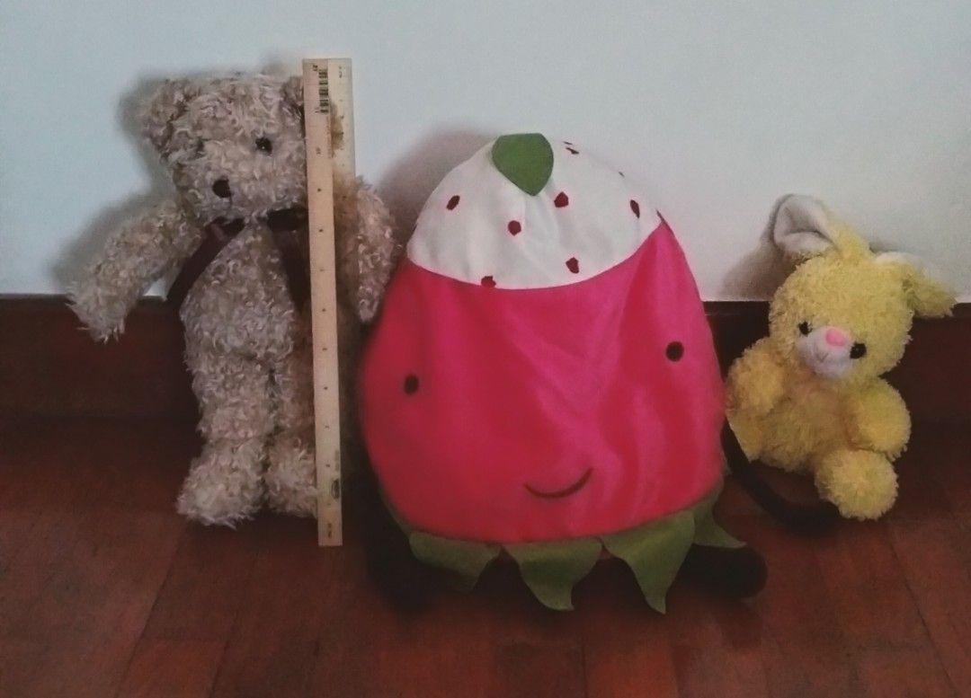 Assorted Plush Toys - Teddy Bears, Strawberry, Mouse, Rabbit, Hobbies ...