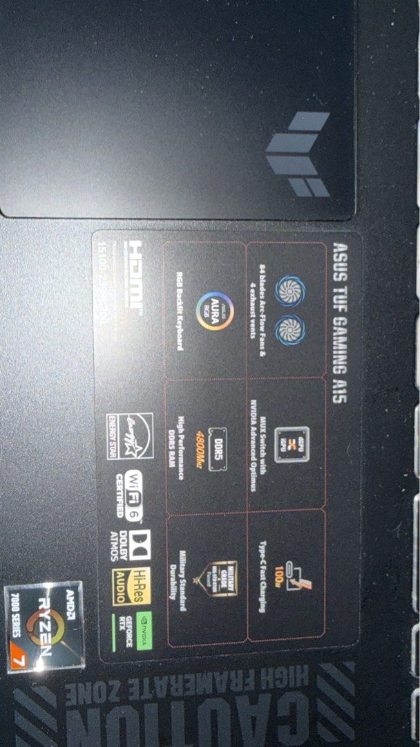 Asus A15 gaming laptop (UNDER WARRANTY), Computers & Tech, Laptops ...