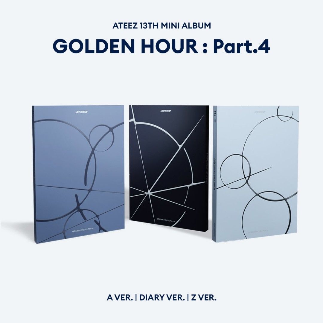 ATEEZ 13th Mini Album GOLDEN HOUR : Part.4 Set, Hobbies & Toys ...