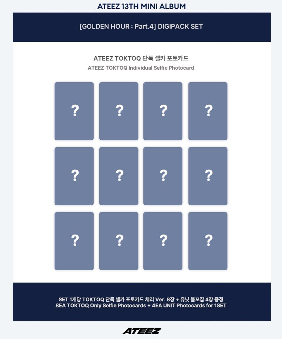 ATEEZ [GOLDEN HOUR : Part 4] Digipack ver. , Hobbies & Toys ...