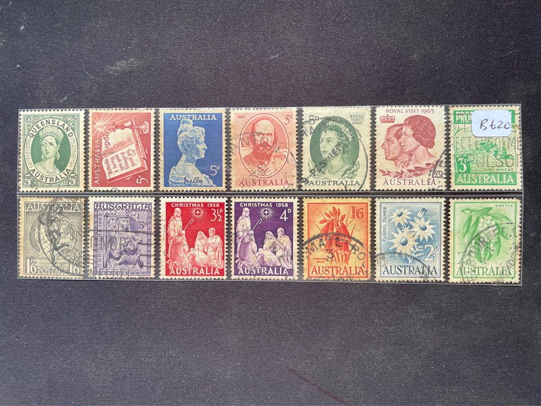 B620 - Australia 1960 Centenary, 1960 Bible, 1961 Opera Singer, 1962 ...