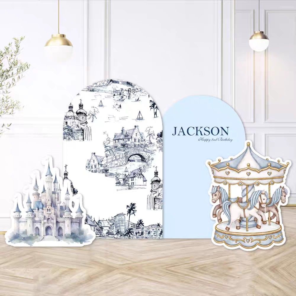 Baby girl Baby boy birthday backdrop baby shower gender reveal full ...