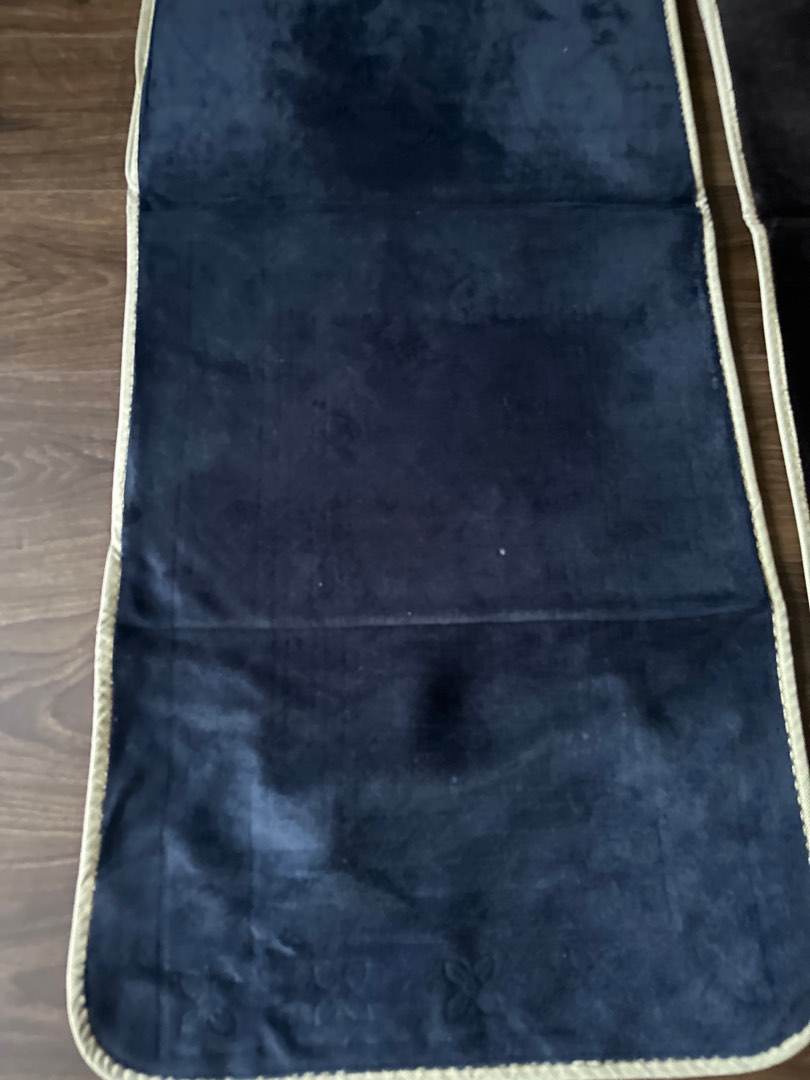 Back resting prayer mat / sejadah x 2 (blue & black), Hobbies & Toys ...