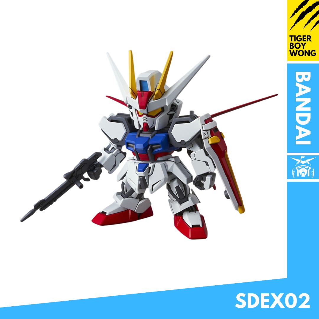 Bandai SDEX02 Aile Strike Gundam, Hobbies & Toys, Toys & Games on Carousell