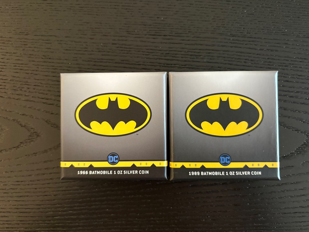 Batman Batmobile 1 oz Silver Coin Set (1966 & 1989), Hobbies & Toys ...