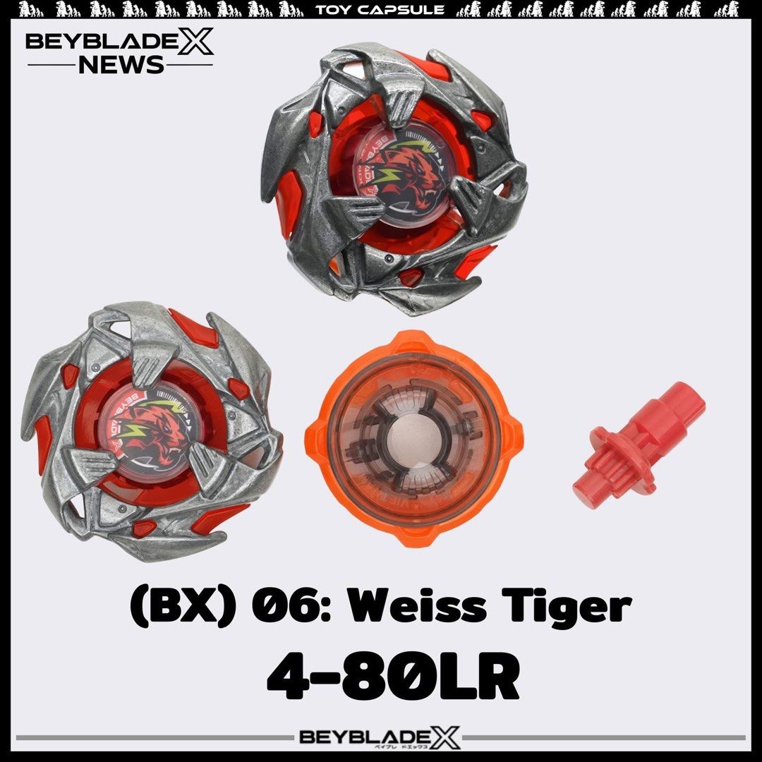 Beyblade X UX-18 Weiss Tiger, Hobbies & Toys, Toys & Games on Carousell