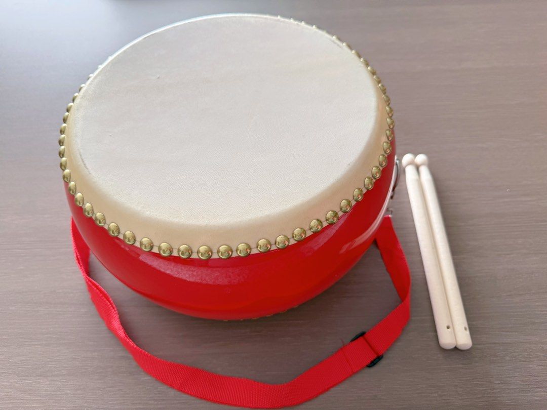 Big drum Chinese red, Hobbies & Toys, Toys & Games on Carousell