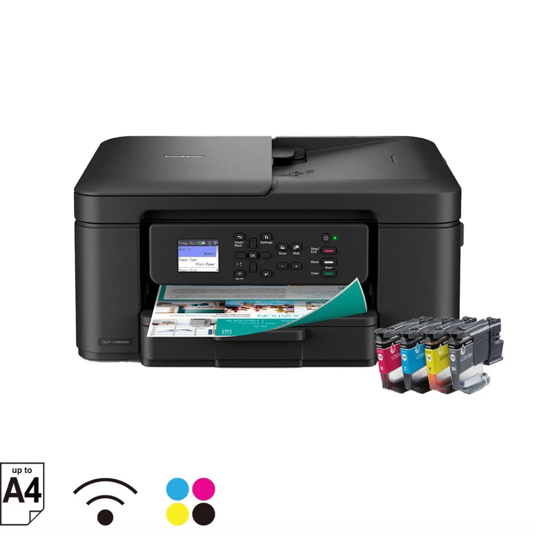 Brother Colour Inkjet Inkjet Printer DCP-J1360DW, Computers & Tech ...