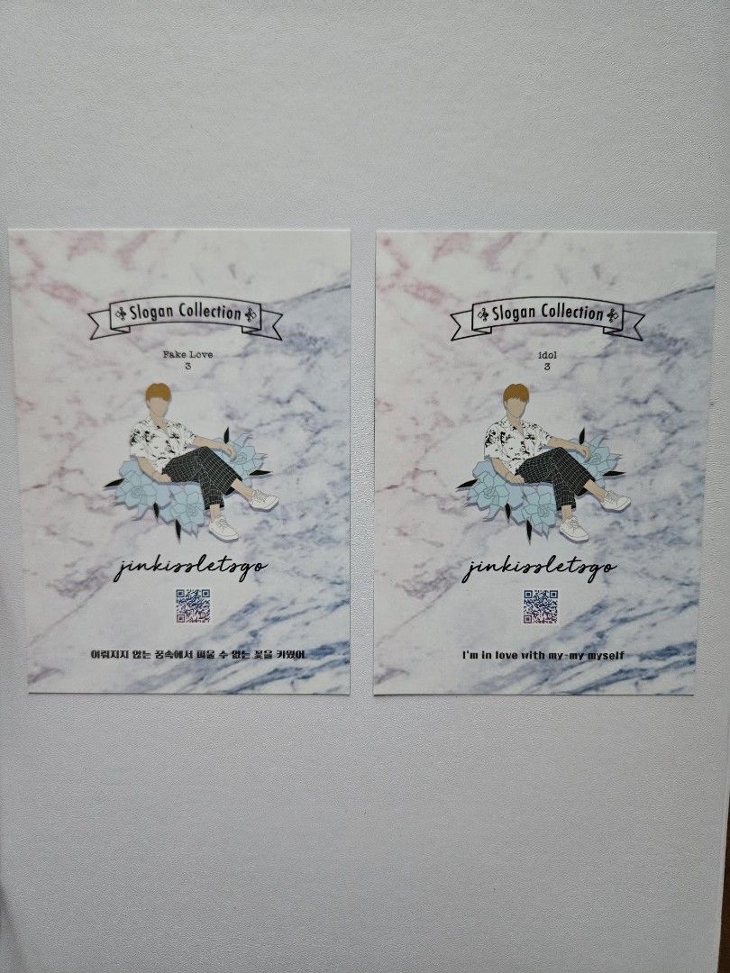 BTS Jin postcard, Hobbies & Toys, Memorabilia & Collectibles, K-Wave on ...