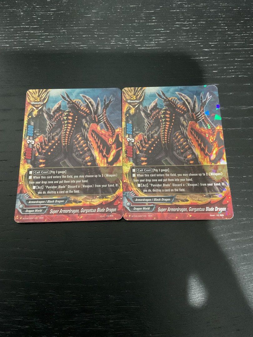 Buddyfight Super Armordragon, Gargantua Blade Dragon, Hobbies & Toys ...