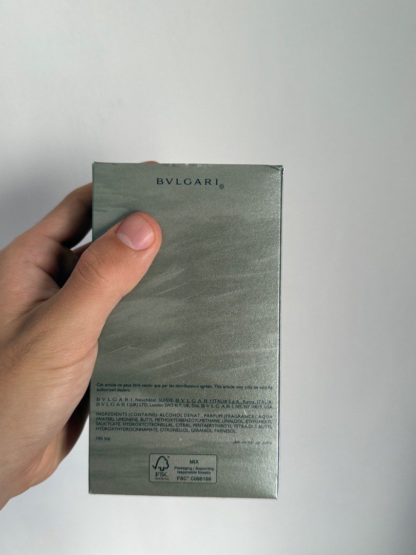 Bvlgari Pour Homme Eau de Parfum 100ml, Beauty & Personal Care ...