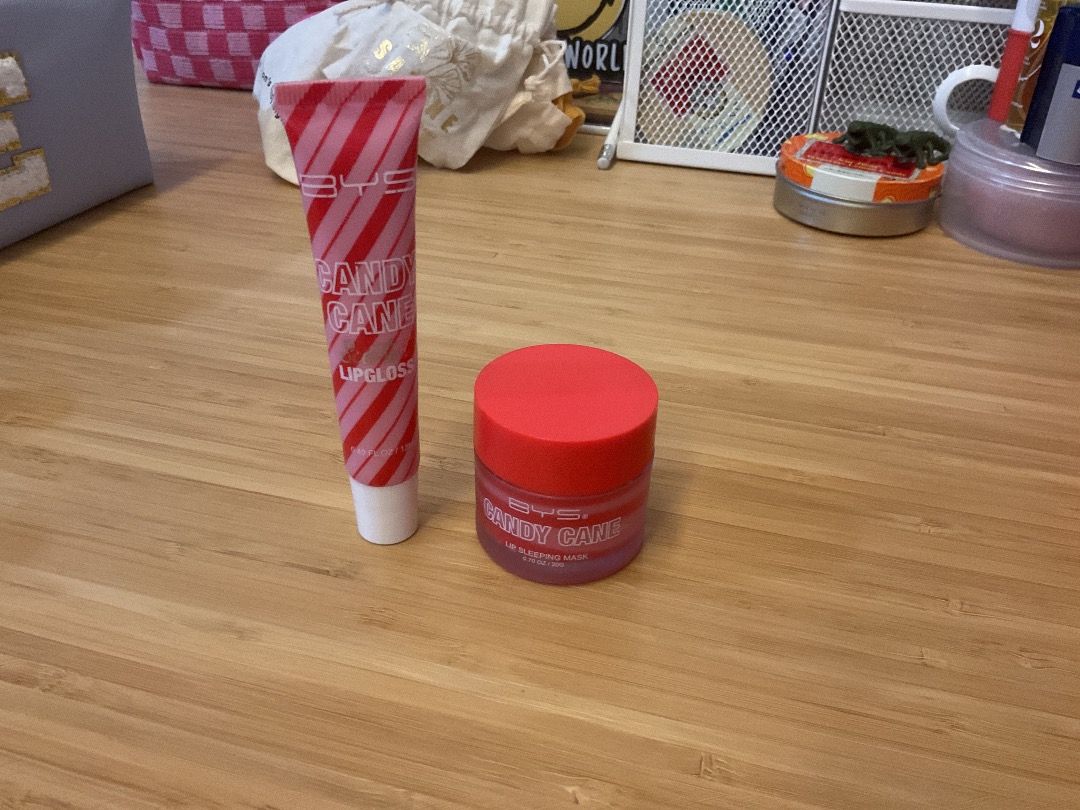 BYS Candy Cane Lip Gloss & Balm Set, Beauty & Personal Care, Face ...
