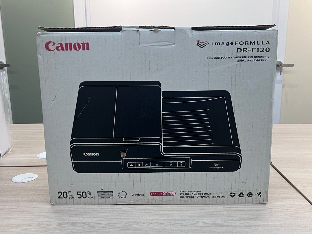 Canon imageFORMULA DR-F120 Document Scanner, Computers & Tech, Printers ...