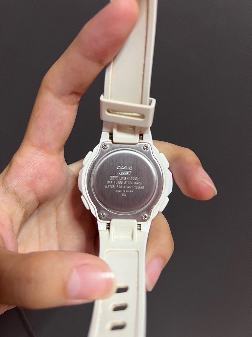 Casio Digital White Watch with Rose Gold Dial, Women's Fashion, Watches ...