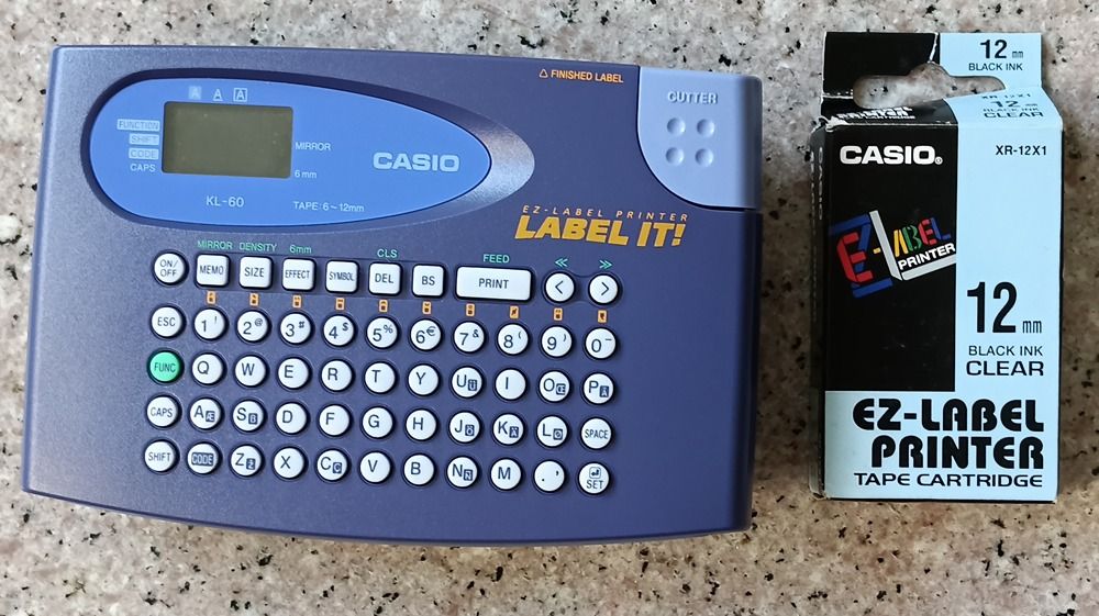 Casio KL-60 EZ-Label Printer with Cartridge, Computers & Tech, Printers ...