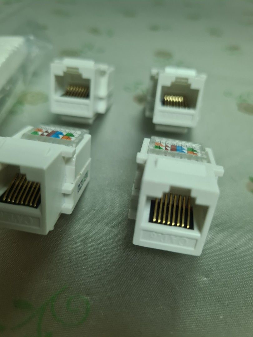CAT6 RJ45 Network Jacks and Wall Plate, Computers & Tech, Parts ...