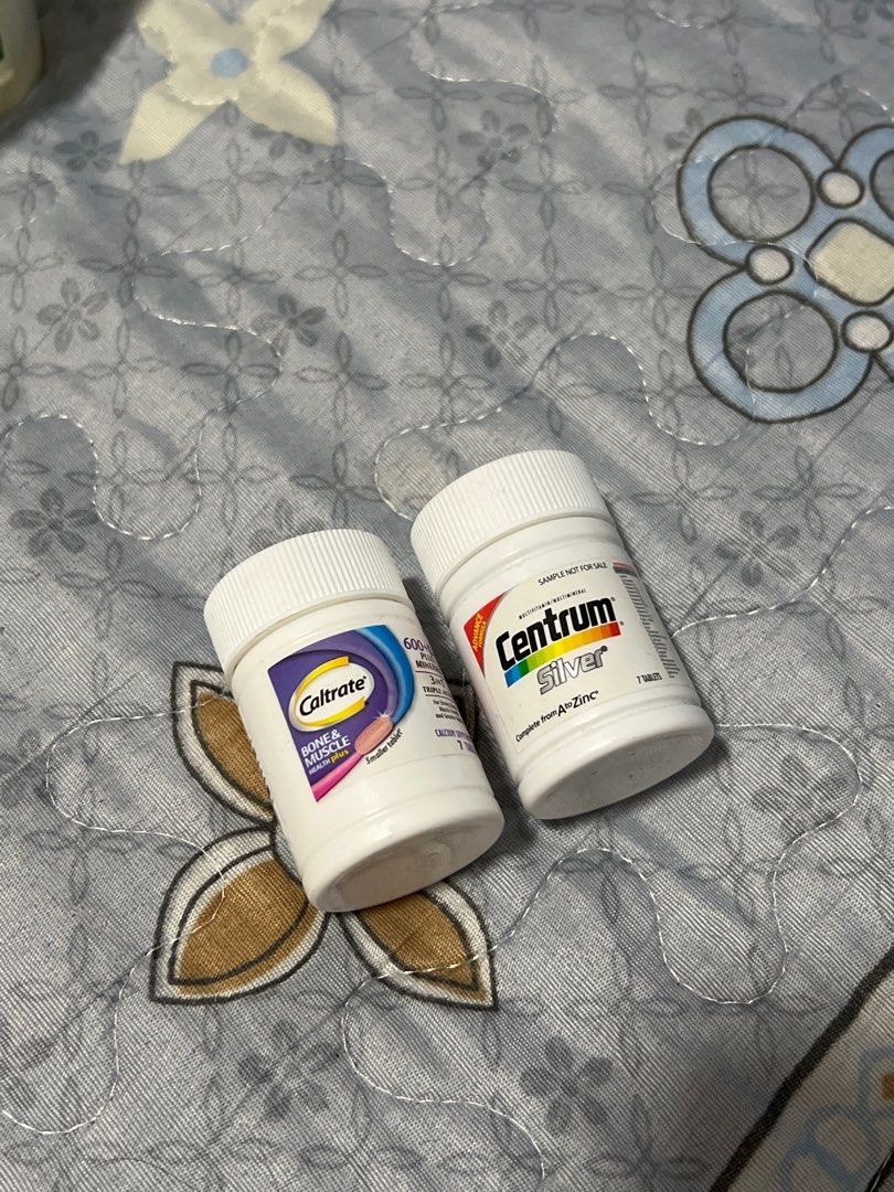 Centrum Silver & Caltrate Bone & Muscle Supplements, Health & Nutrition ...