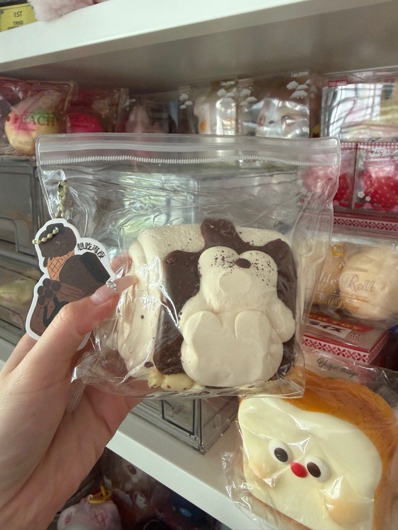 Chocolate Bunny Cakeroll Taba Squishy, Hobbies & Toys, Toys & Games on ...