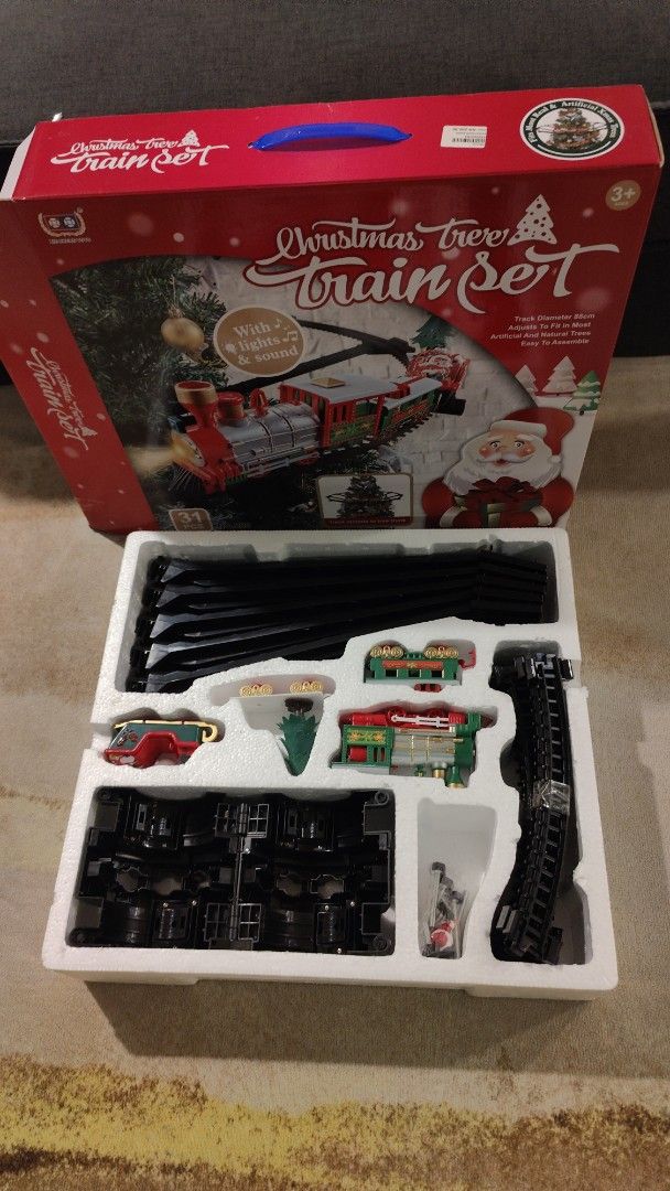 Christmas Tree Train Set, Hobbies & Toys, Toys & Games on Carousell