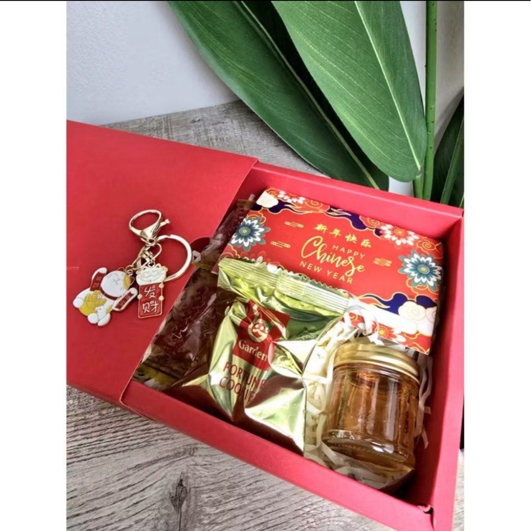 CNY Gift Box - Mini Honey Jar, Fortune Cookie & More!, Food & Drinks ...