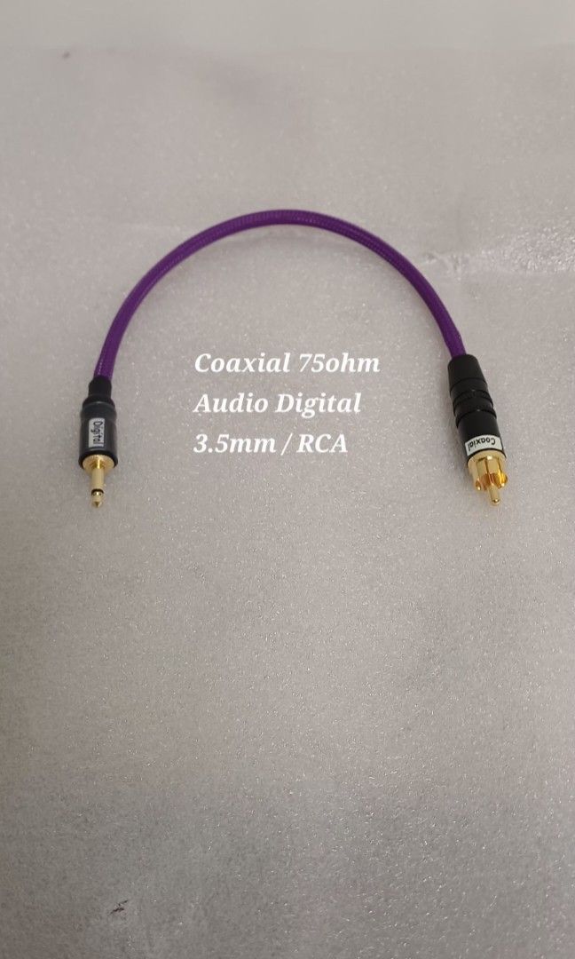 Coaxial 75ohm Audio Digital / 3 5mm - RCA, Audio, Soundbars, Speakers ...
