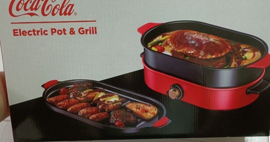 Coca-Cola Electric Pot & Grill - 3.5L Capacity, TV & Home Appliances ...