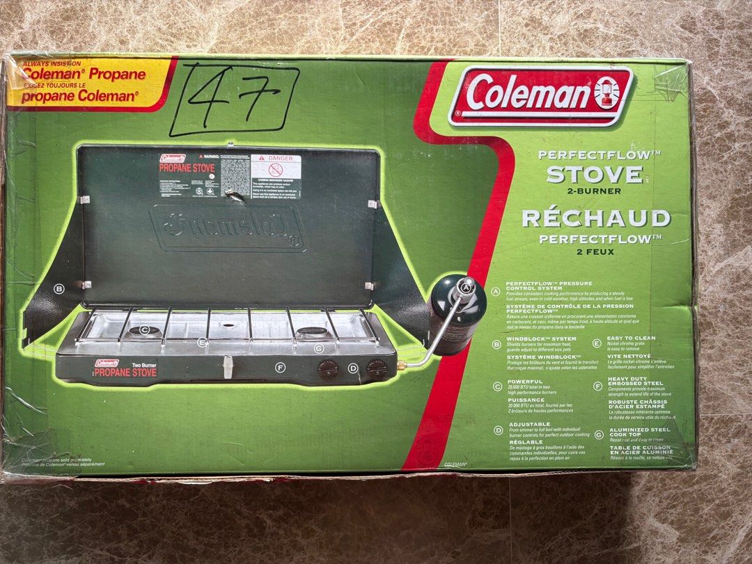Coleman PerfectFlow 2-Burner Propane Stove, TV & Home Appliances ...