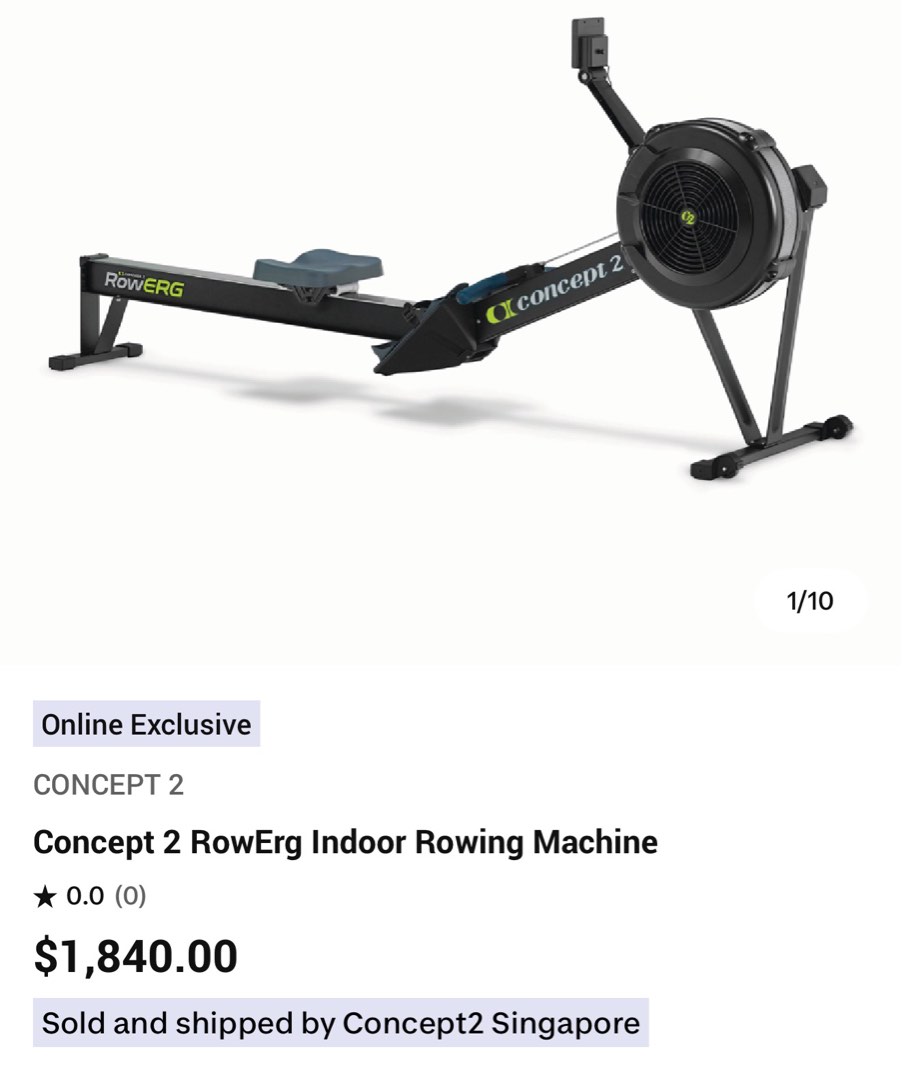 Concept 2 RowErg Indoor Rowing Machine, Sports Equipment, Exercise ...