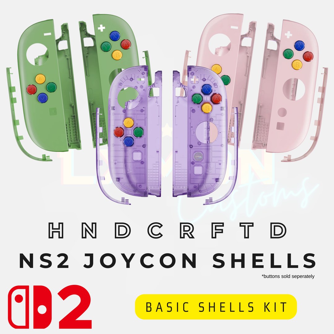 Custom Mod Basic Joycon Shells for Nintendo Switch 2, Video Gaming ...