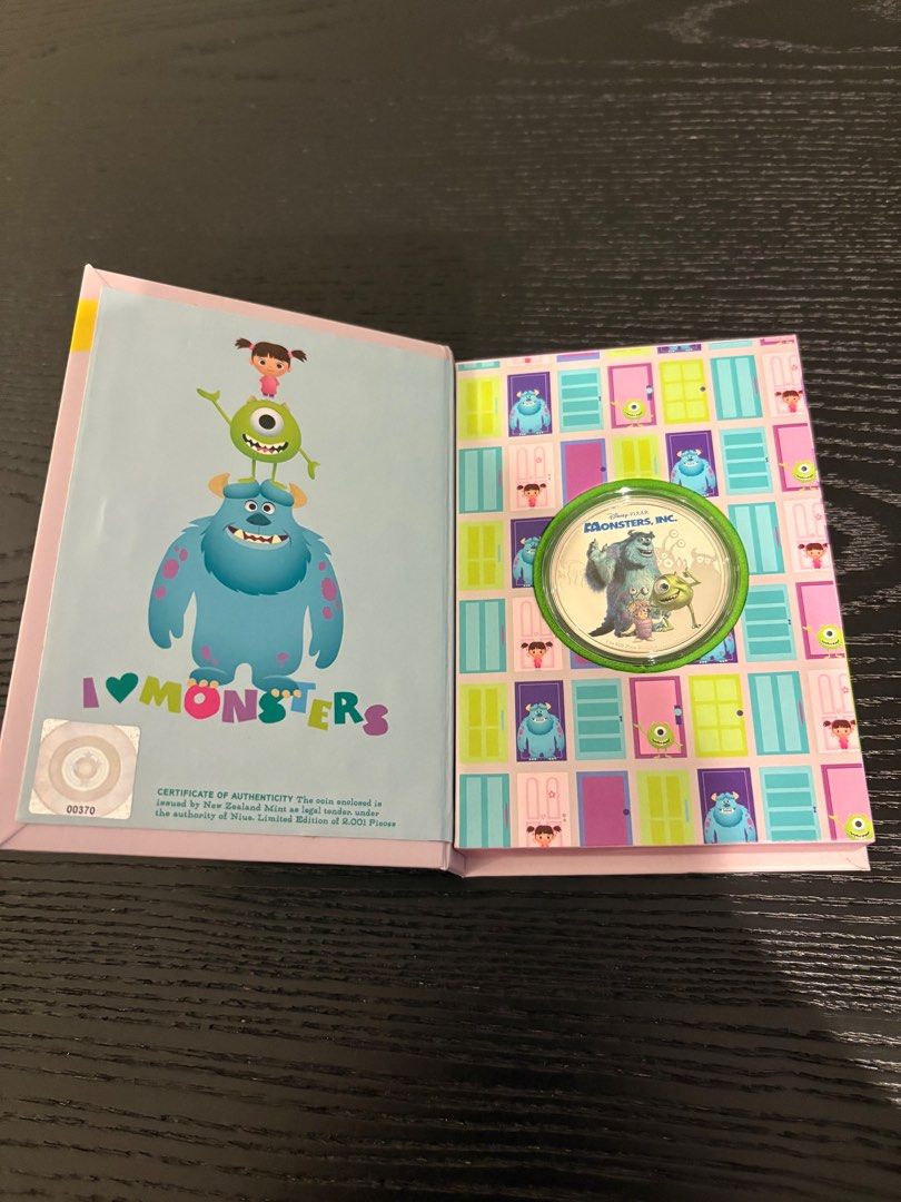 Disney Monsters Inc. 1oz Silver Collectible Coin, Hobbies & Toys ...