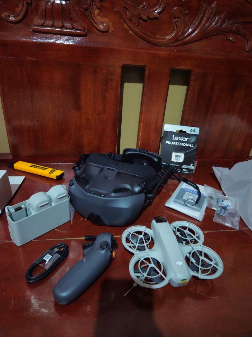 DJI Neo motion FMC with additional RC N3, Photography, Drones on Carousell