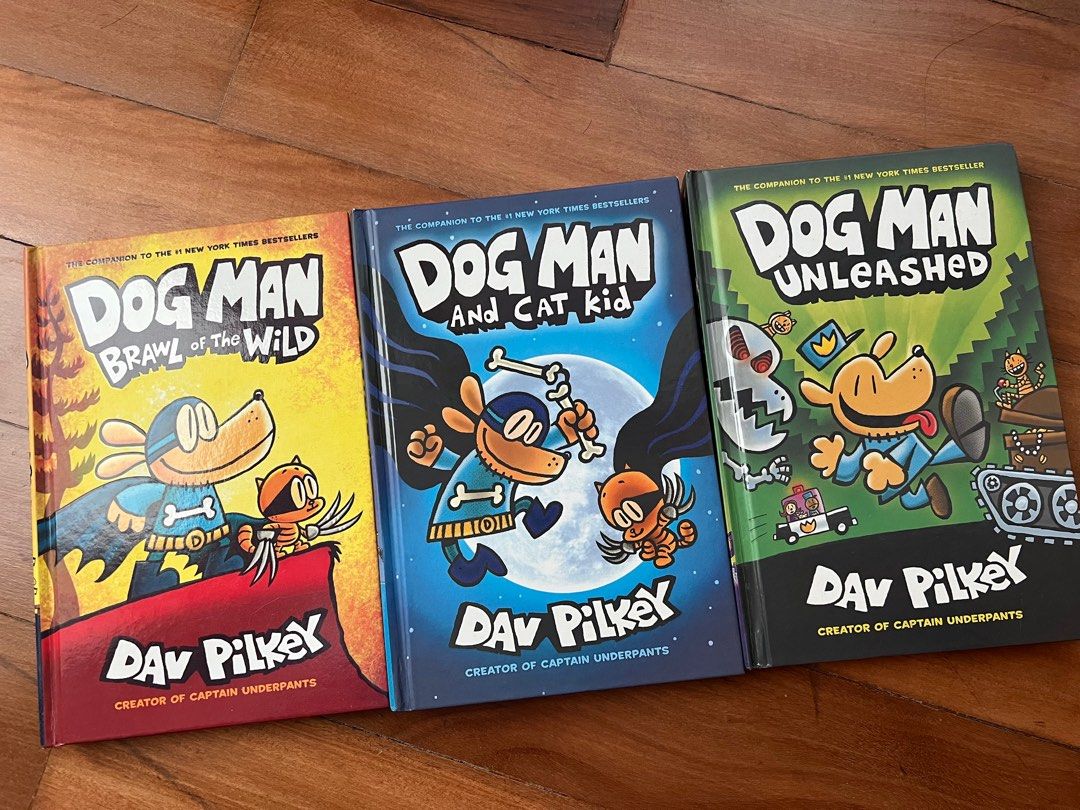 Dog Man hard cover Books by Dav Pilkey, Hobbies & Toys, Books ...