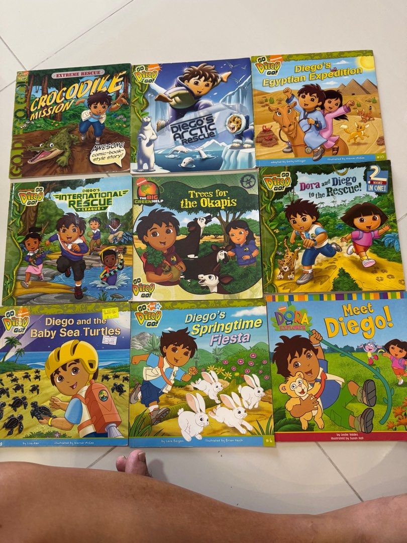 Dora - Go, Diego, Go! Children's Books - Set of 9, Hobbies & Toys, Books & Magazines, Children's ...