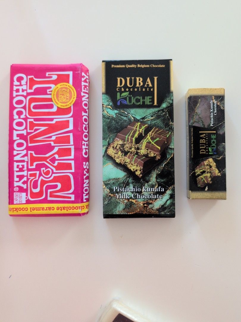 Dubai & Tony's Chocolonely Chocolate Bars, Food & Drinks, Other Food ...